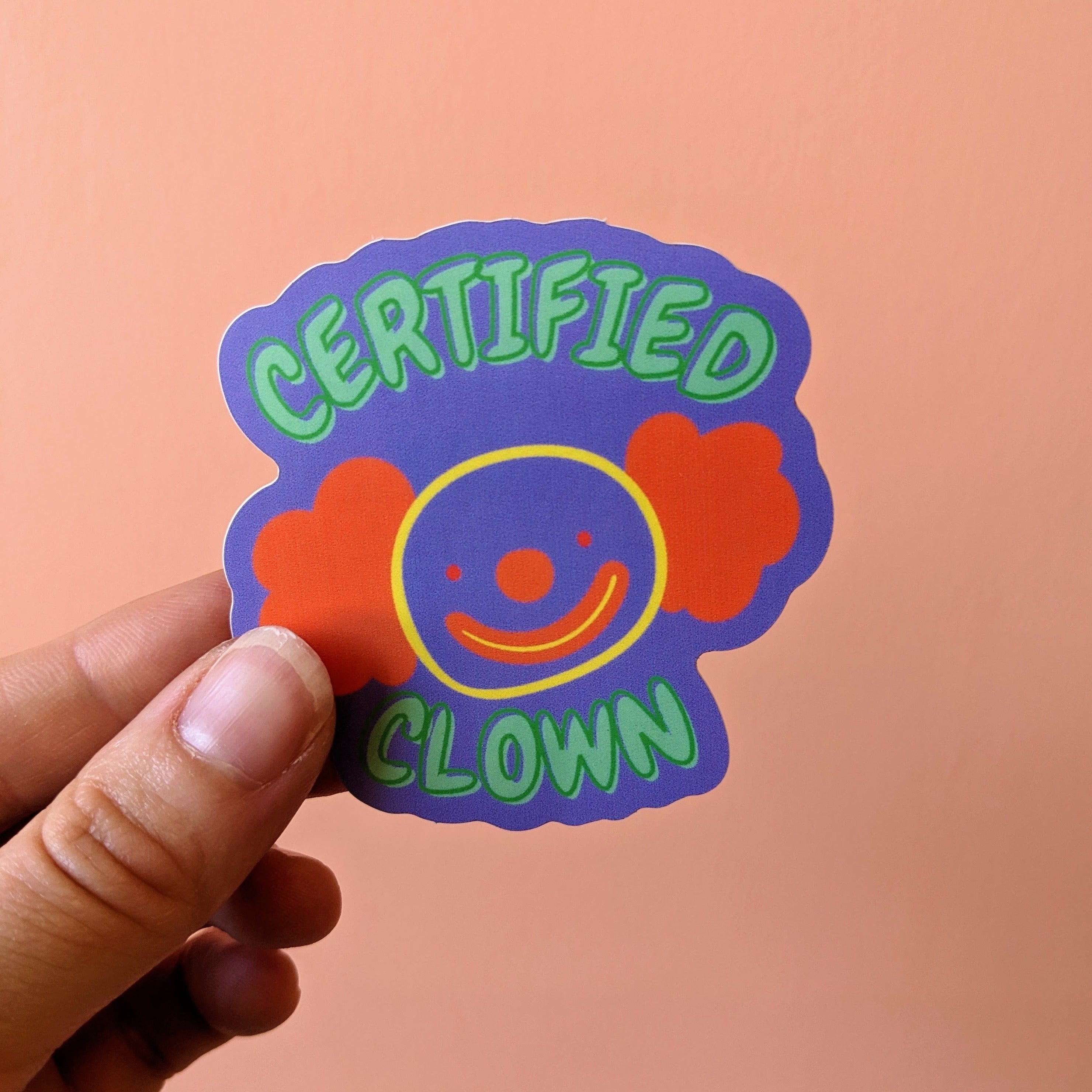 Certified Clown Sticker – Ghost Poppy