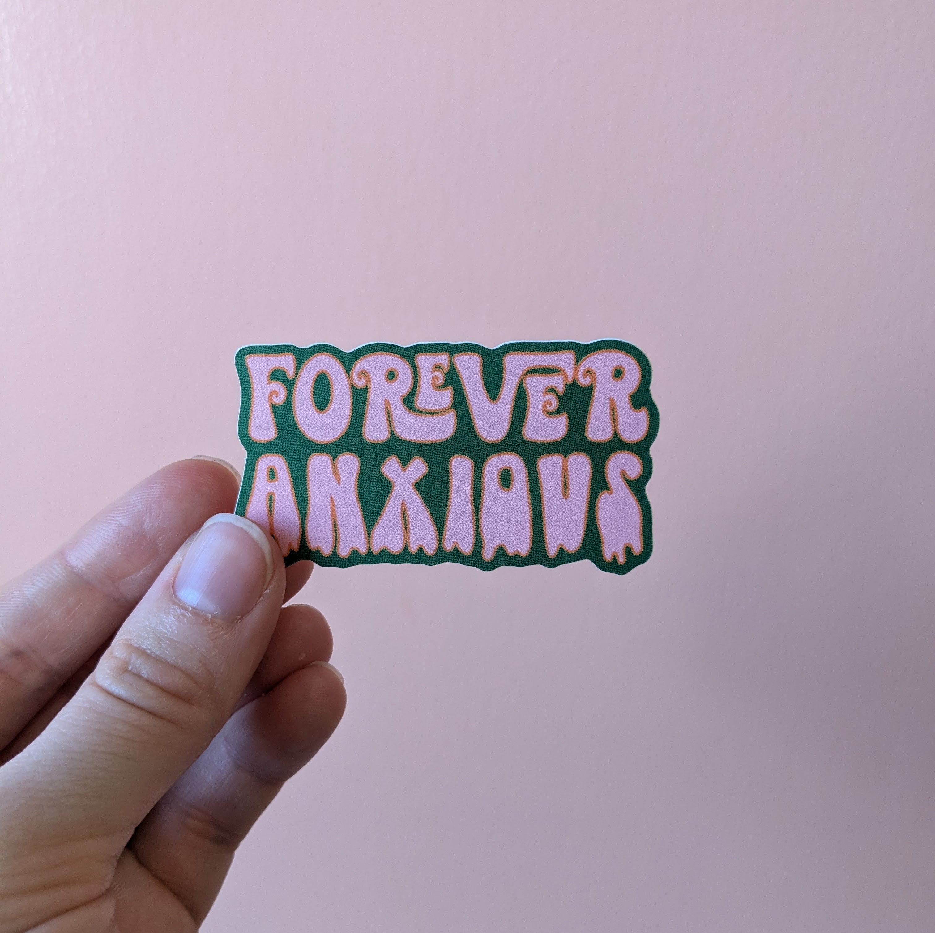 Forever Anxious Sticker – Ghost Poppy