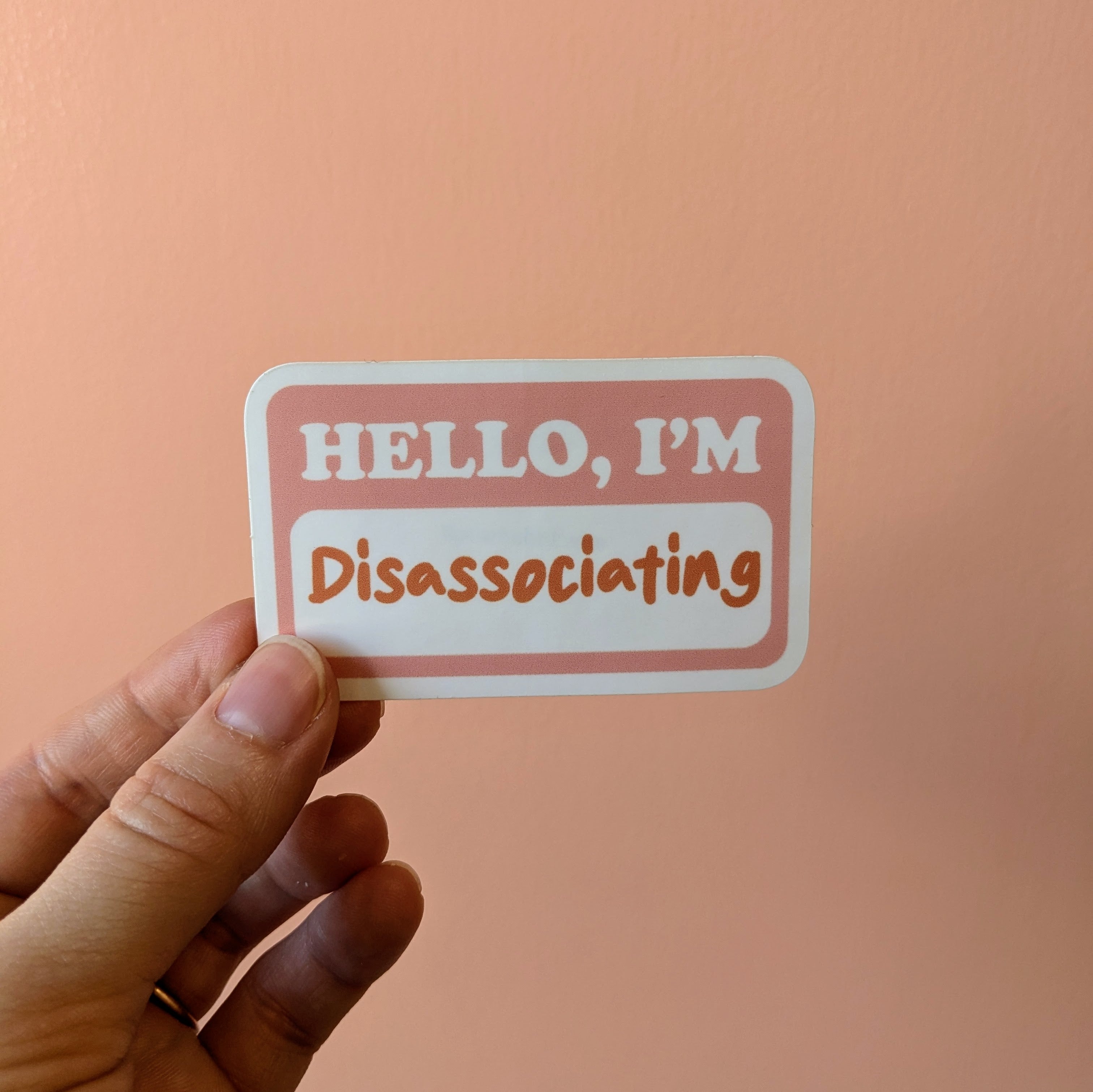 Disassociating Sticker – Ghost Poppy