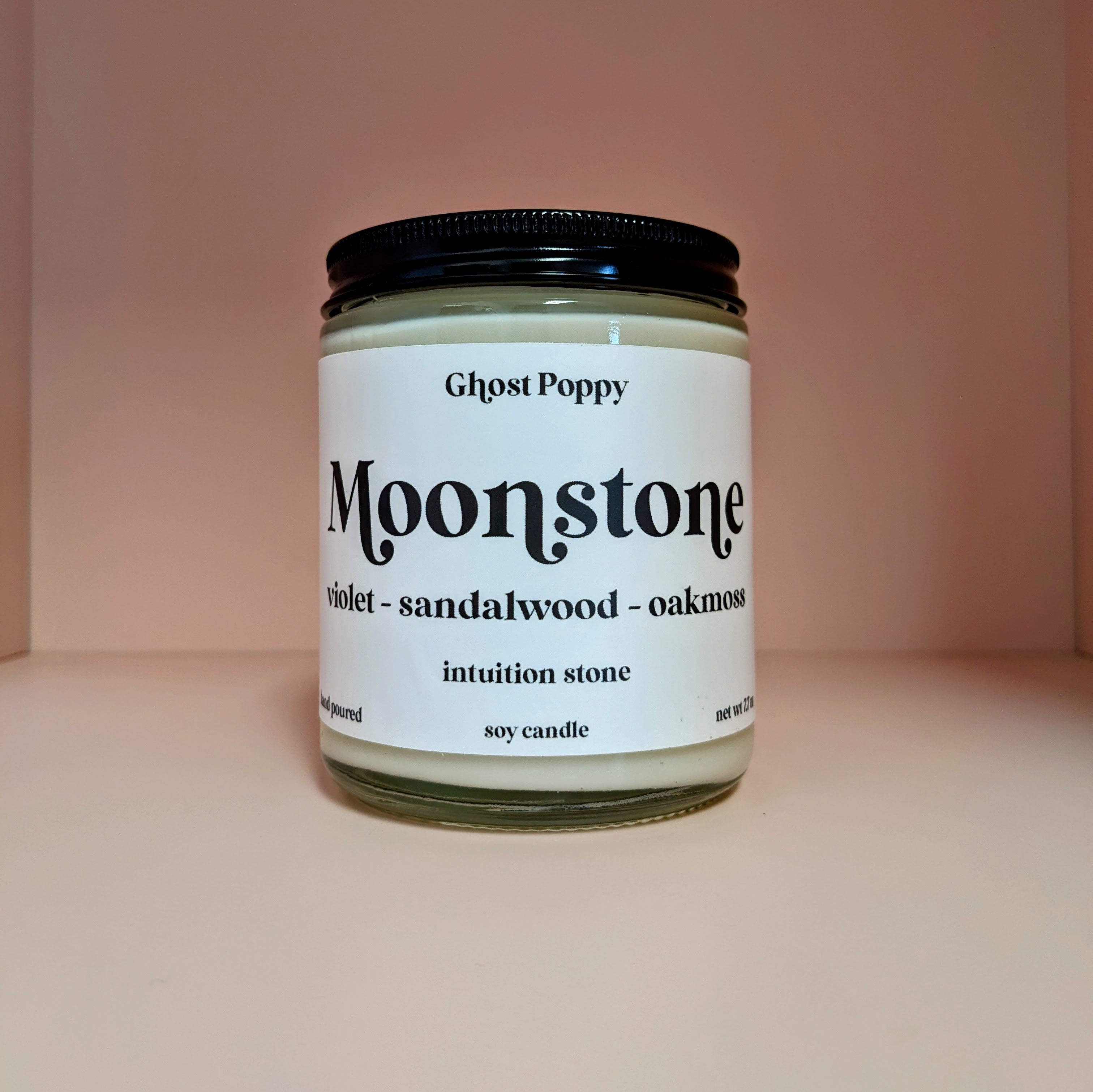 Moonstone Candle | Ghost Poppy | Home Fragrance | Chico, CA
