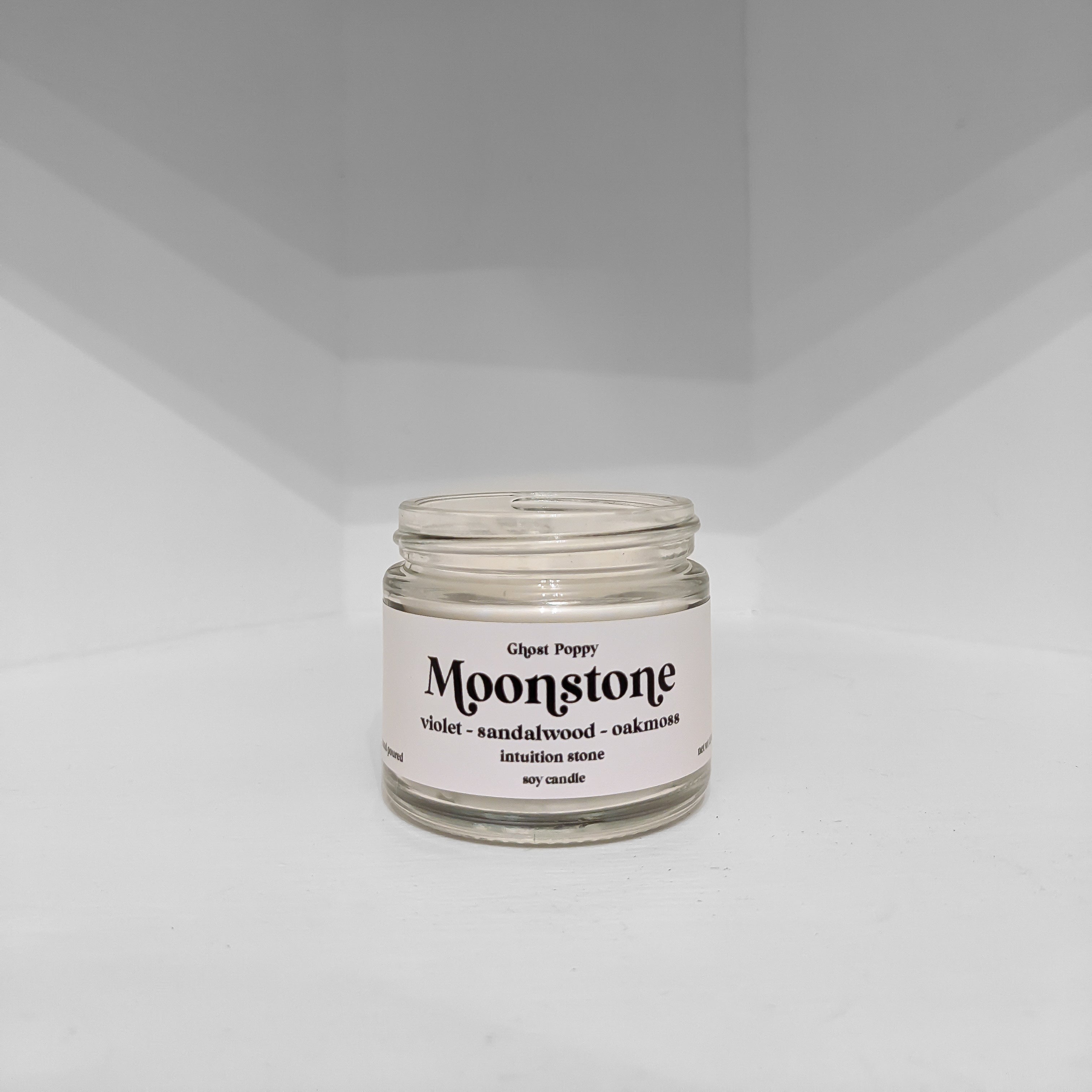 Moonstone Mini Candle | Ghost Poppy | Home Fragrance | Chico, CA
