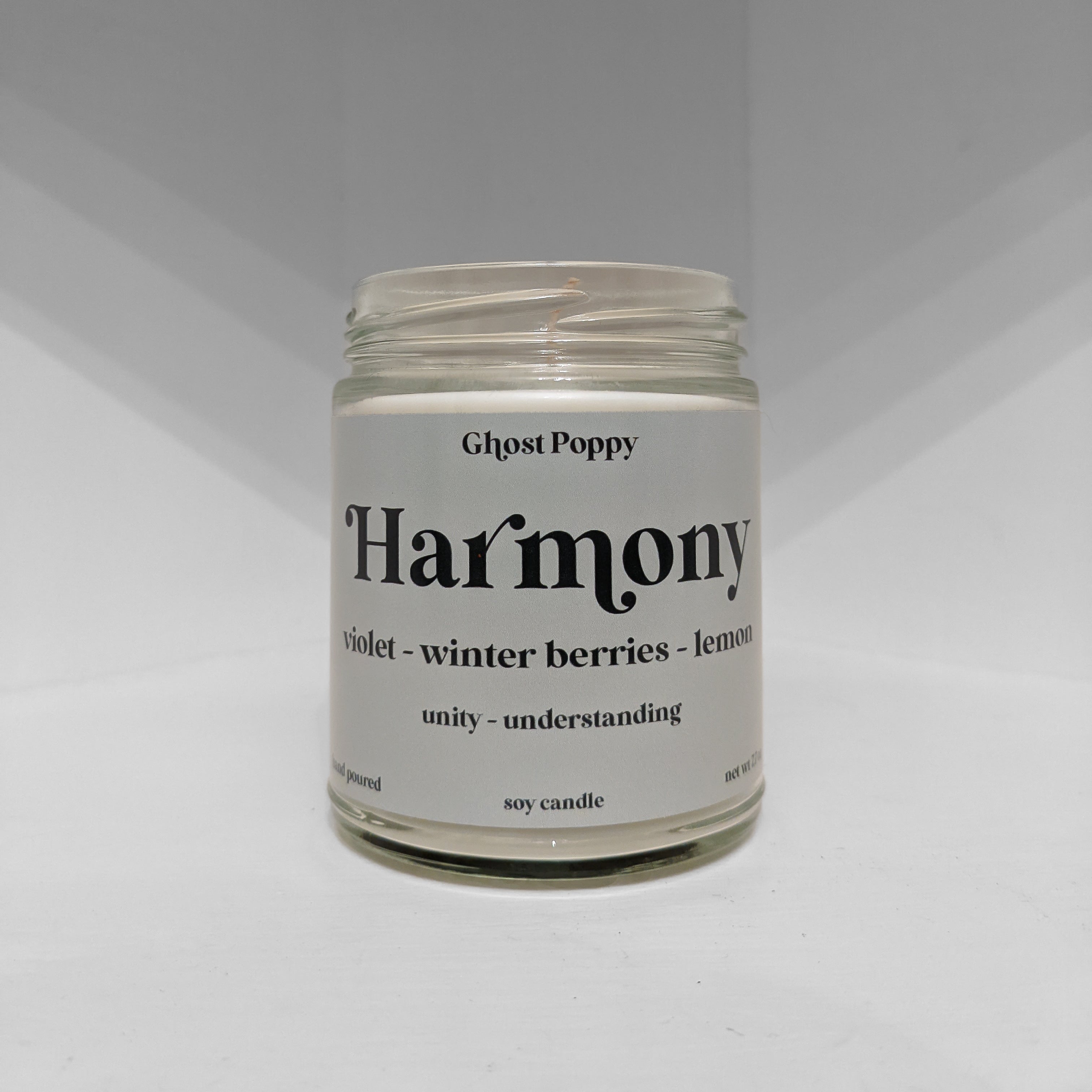 Harmony Candle | Ghost Poppy | Home Fragrance | Chico, CA